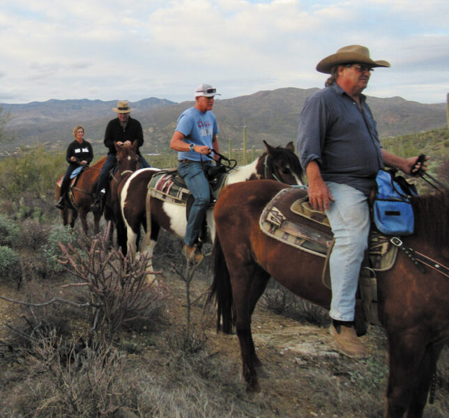 Riders Enjoy the Sunset on Saguaro East National Park Ride ...